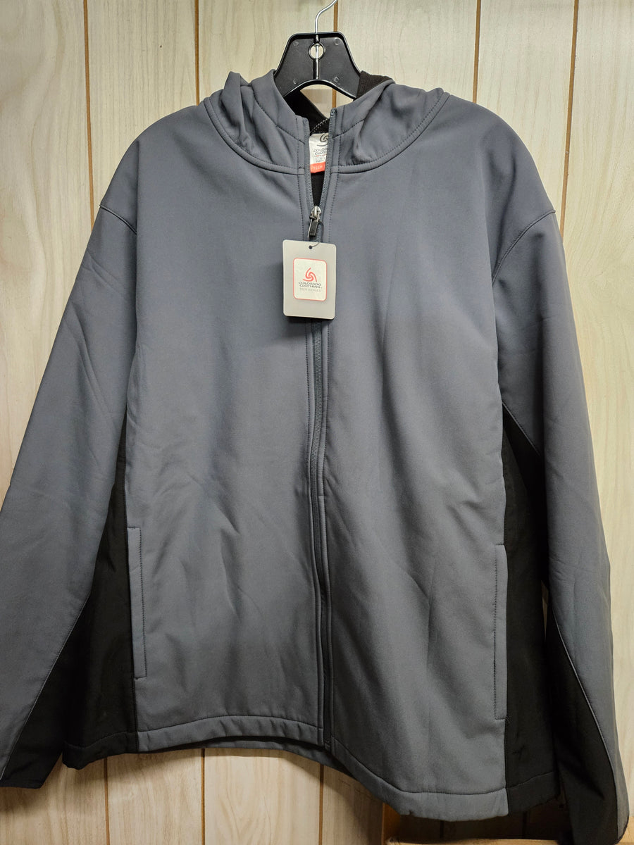 Branded Inventory - Colorado Clothing Hooded Softshell - Grey/Black ...